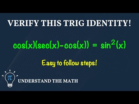 How to Verify Trigonometric Identities: Example 8 - YouTube