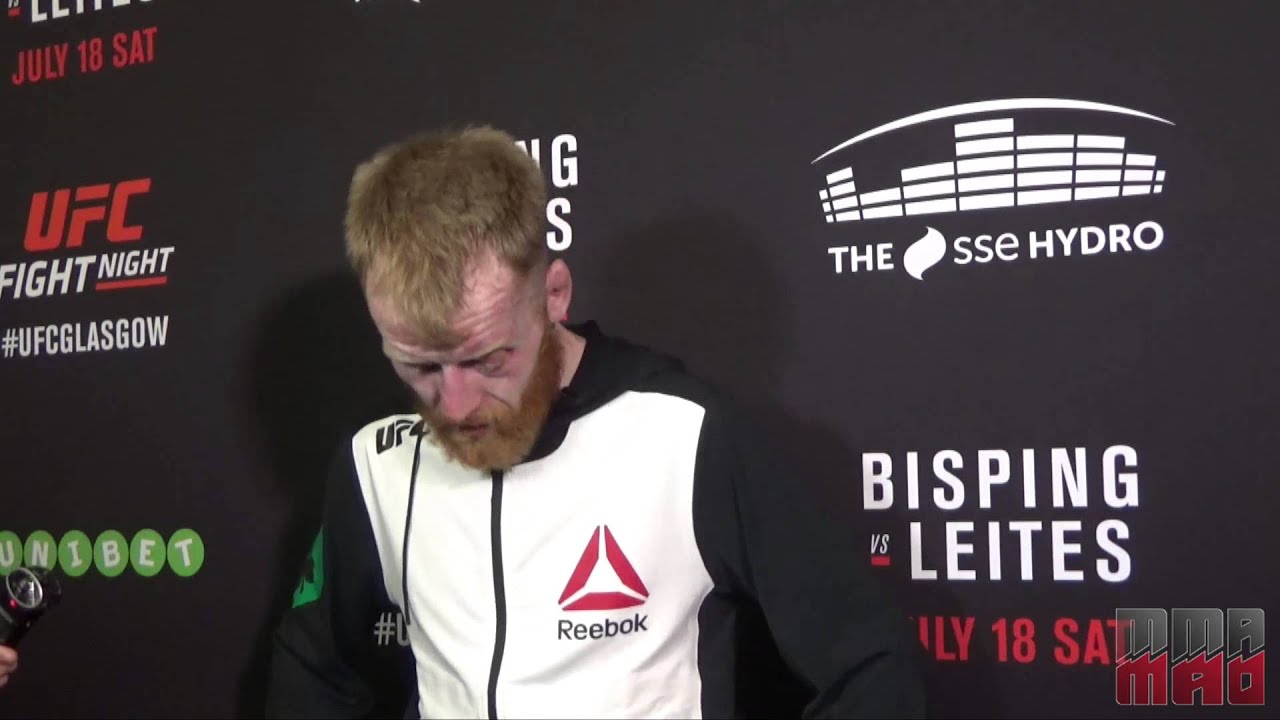 UFC Fight Night 72 || Paddy Holohan Post Fight Media Scrum - YouTube