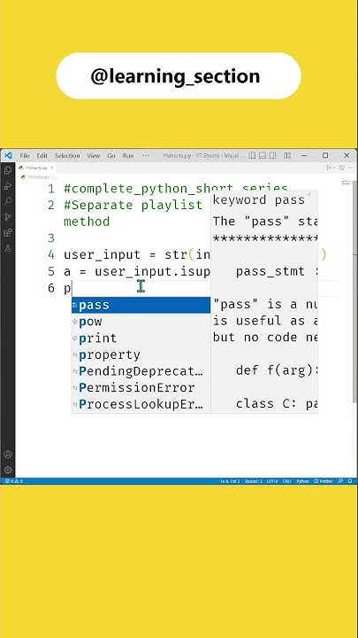 Checking Capital letter String - Python | Learning Section - YouTube