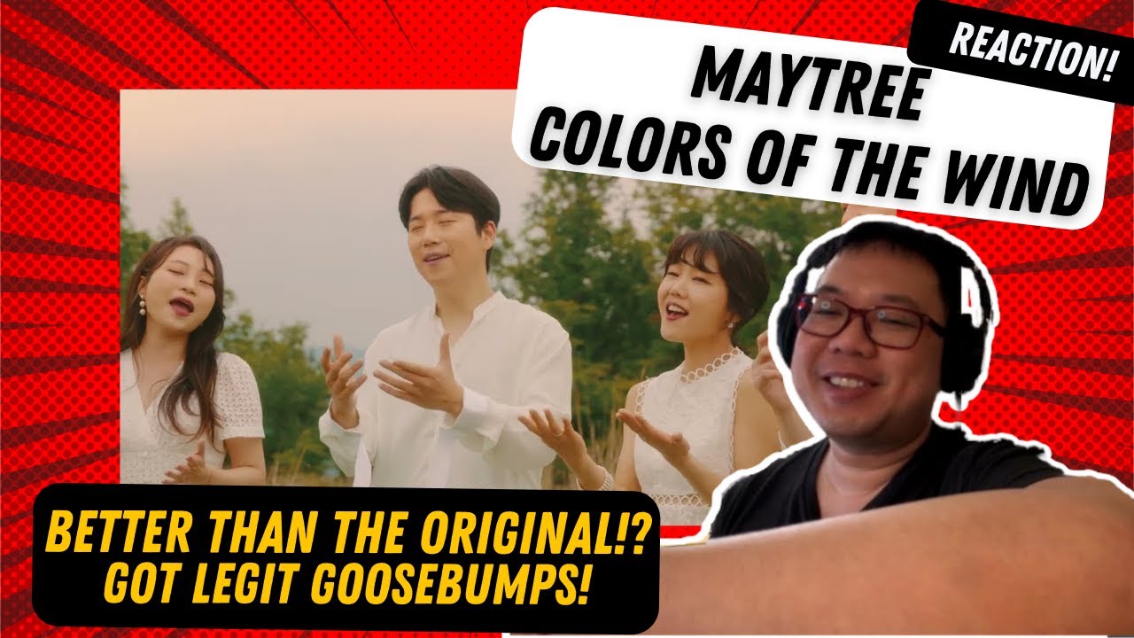 MayTree - Colors of the Wind Acapella Collaboration Reaction - YouTube