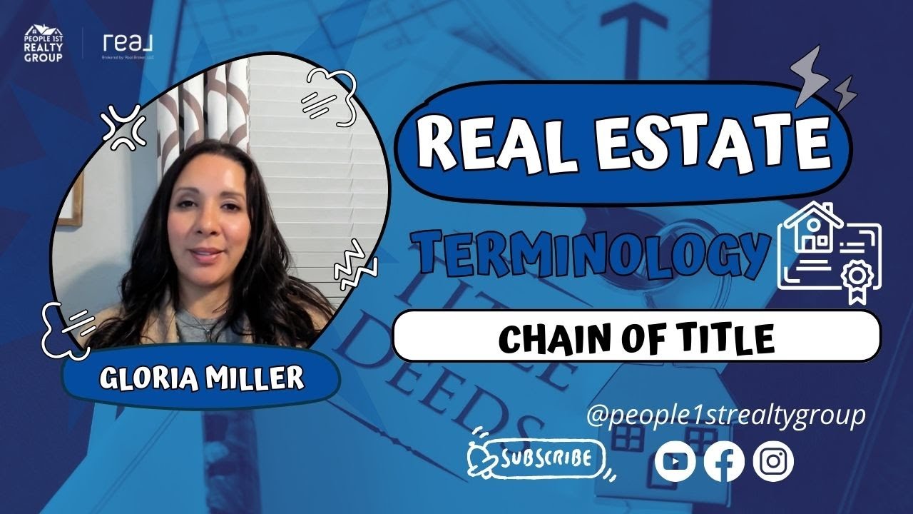 Real Estate Terminology: Chain of Title - YouTube