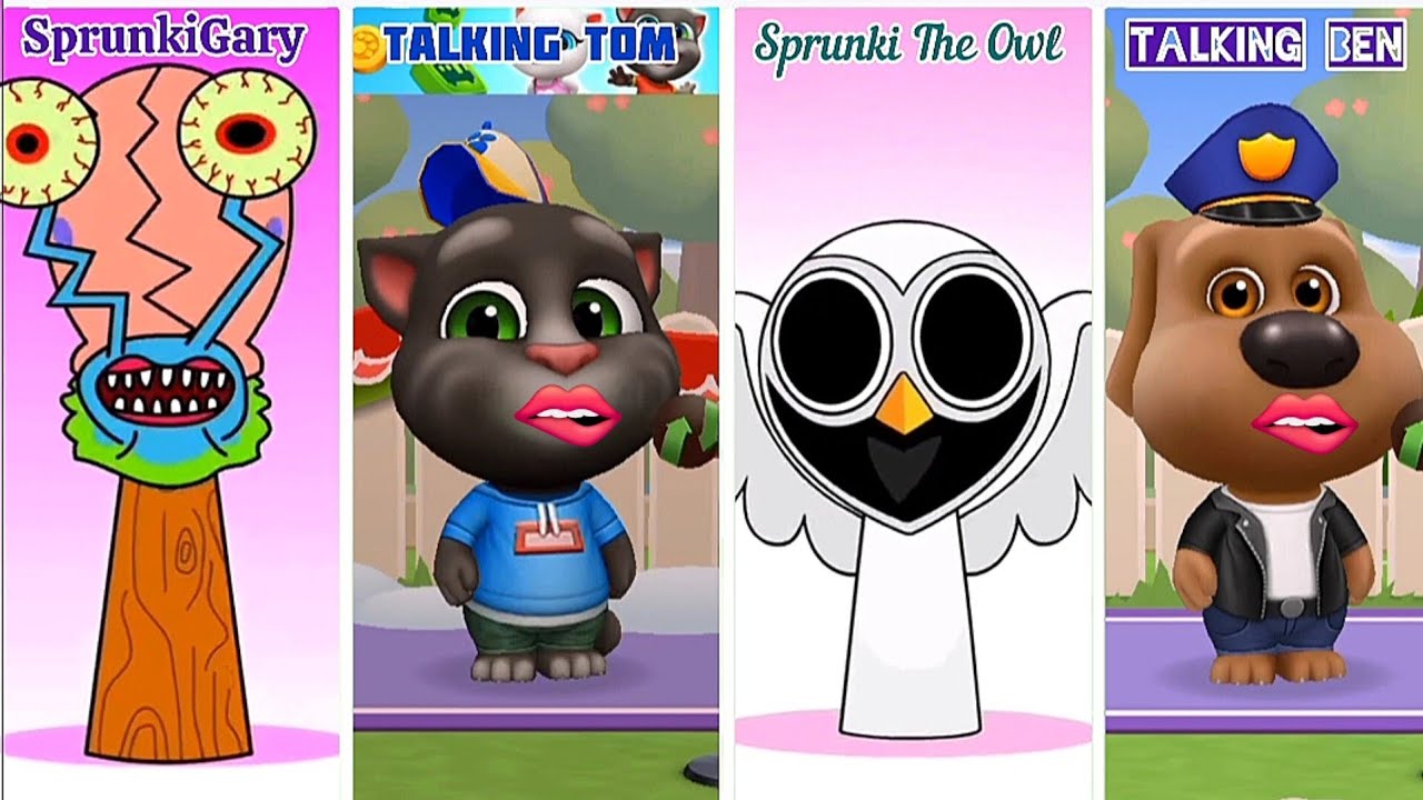 Who is best: Sprunki Gary vs Tom vs Sprunki The Owl vs Ben ? 😁☺️🤩😅| 🔥 ...