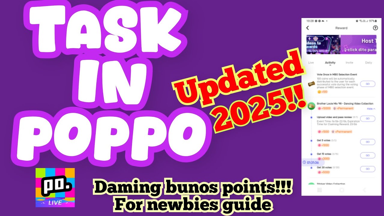 [POPPO]UPDATED NEW USER TASK 2025 - YouTube