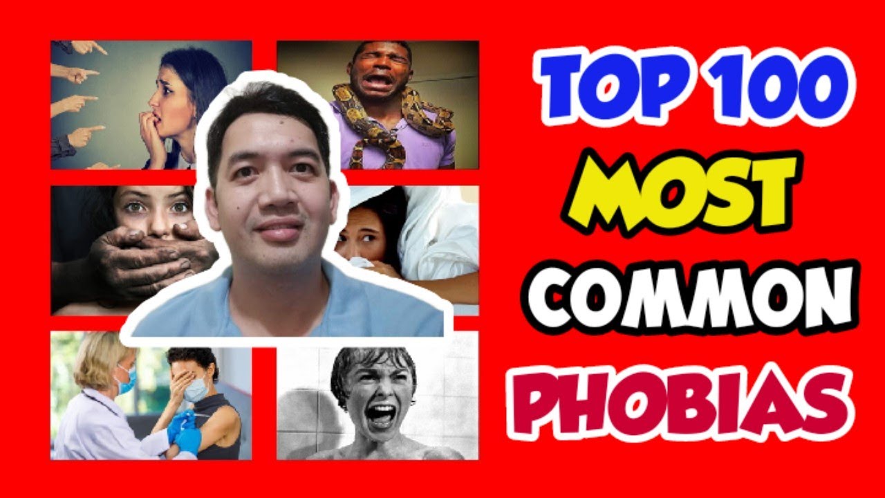 TOP 100 MOST COMMON PHOBIAS - YouTube