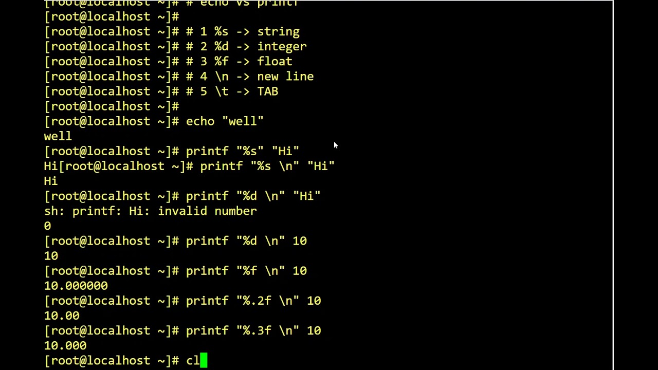Example Echo Vs Printf In Bash YouTube Example Echo Vs Printf In Bash YouTube