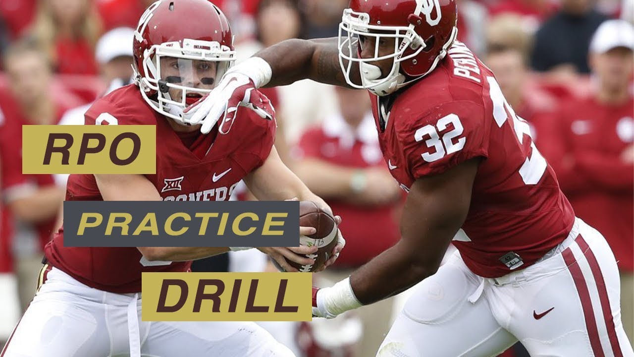 Great Way to Practice an RPO in the Air Raid Offense - YouTube