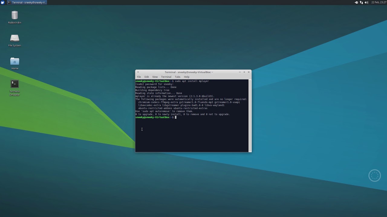 Playing Videos In The Terminal..... A Sneeky Quickie.. - YouTube