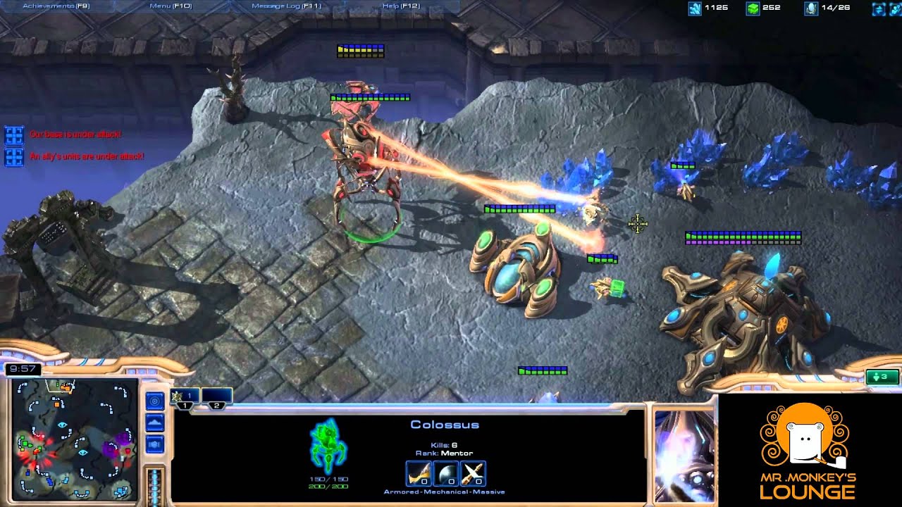 Starcraft 2 - Who's The Fastest? - Colossus Drop - YouTube