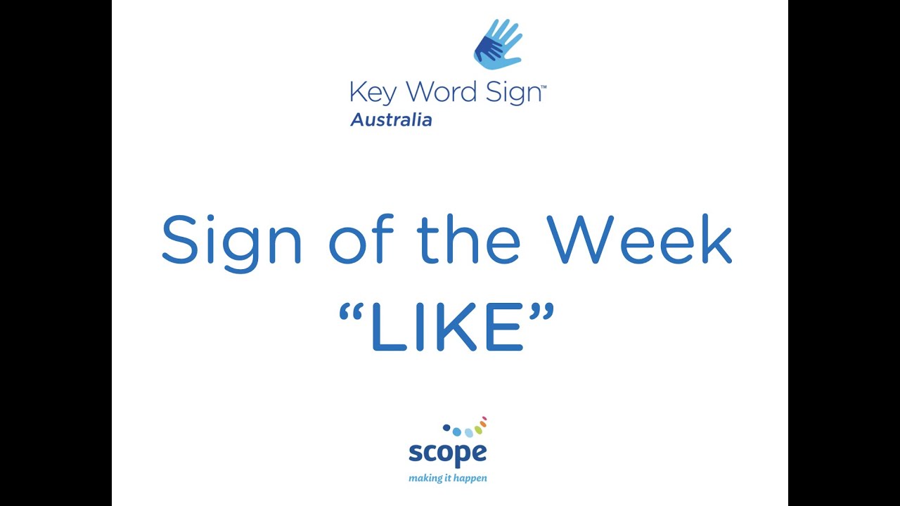 Sign of the Week - Like - YouTube