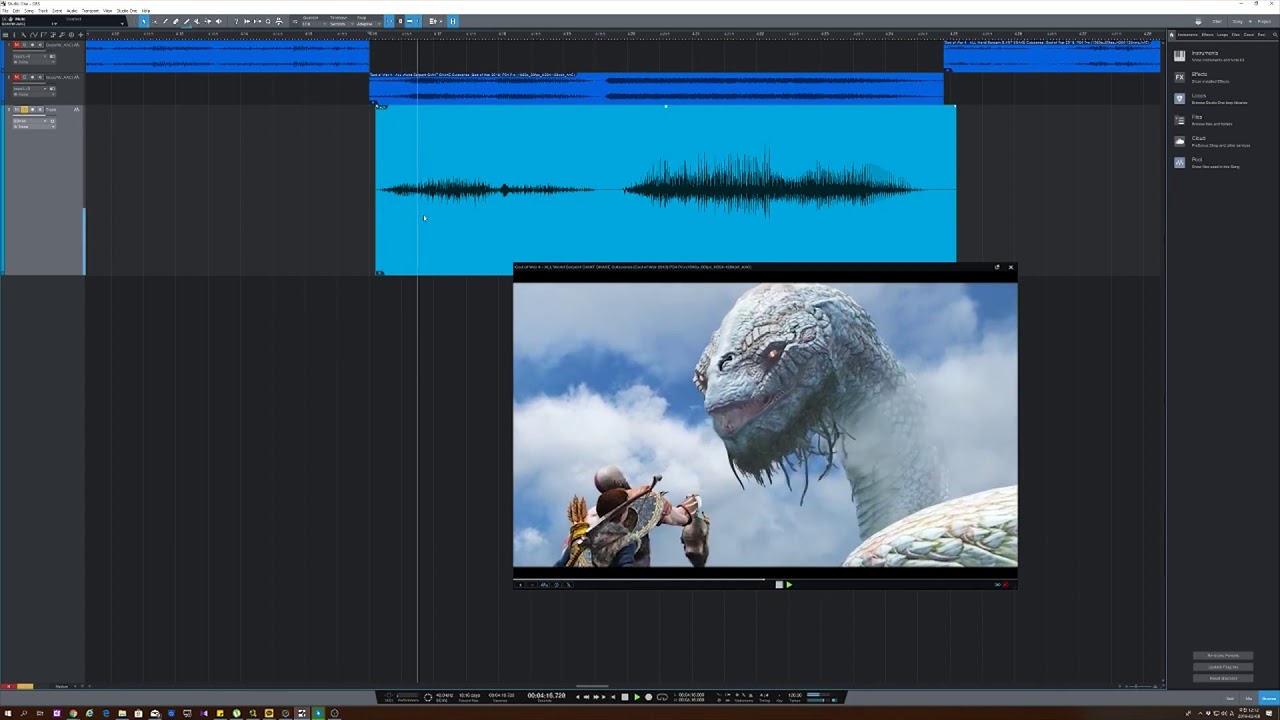 [Game Sound] How make god of war world serpent voice? 갓오브워에 나오는 서펀트 보이스 ...