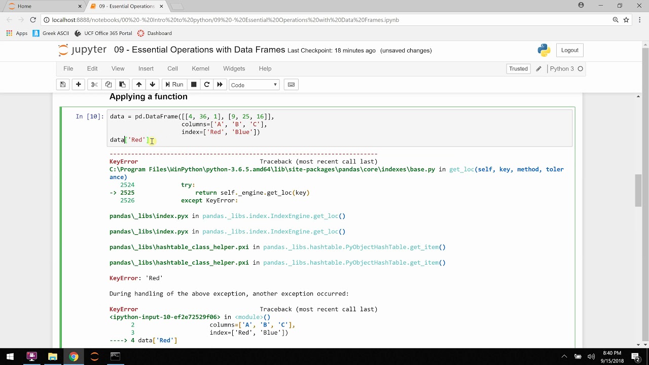09 Essential Operations with Data Frames - YouTube