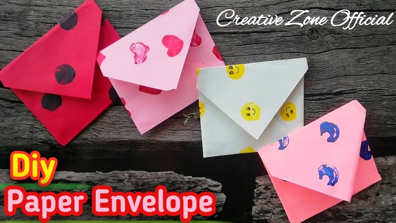 How to make paper envelope |diy easy paper envelope |envelope ideas ...