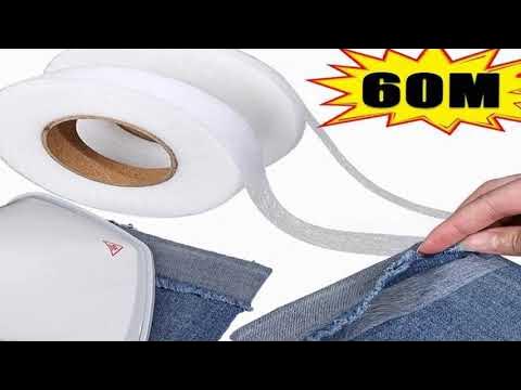 60M Pants Hem Tape Self-Adhesive Edge Shorten Paste Tape DIY Tools for Jean Clothes Length Shor ...