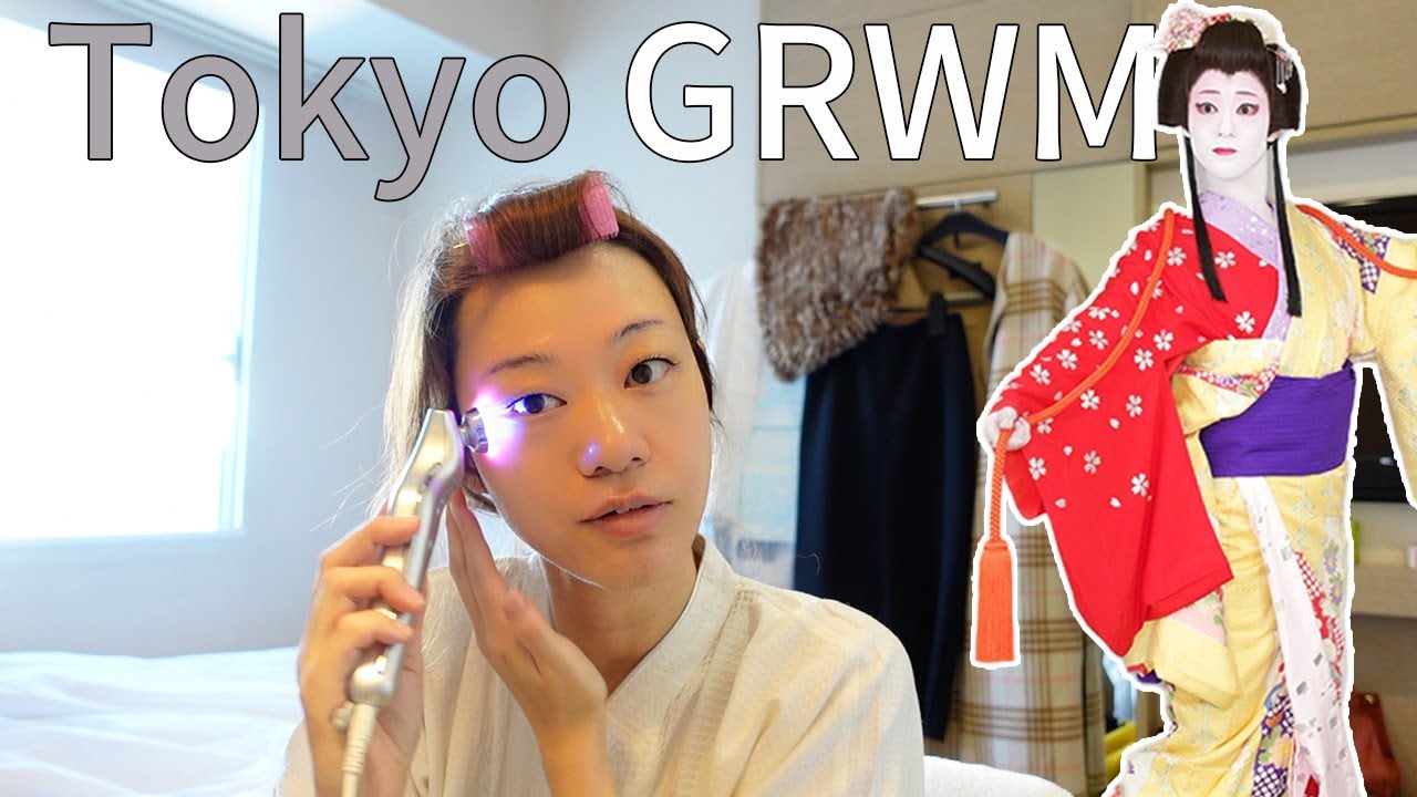 【Tokyo GRWM】Japanese KIMONO makeup 👘🇯🇵 A concert day of a traditional ...