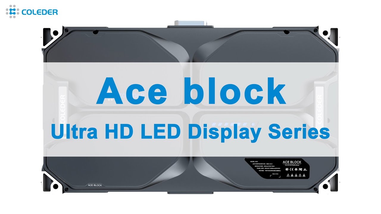ACE BLOCK fine-pitch LED display Installation method - YouTube