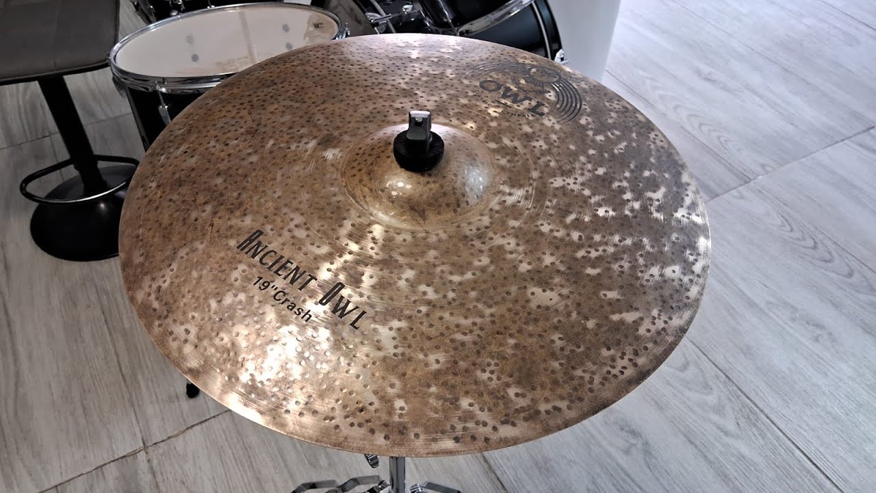TESTING - Platillo Ancient Crash 19" Owl Cymbals #owlcymbals - YouTube