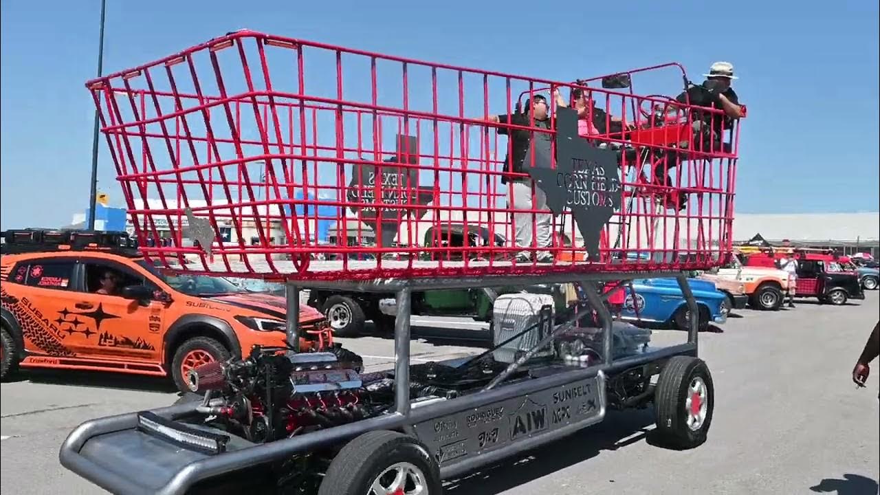 Texas Cornfield Customs Giant Shopping Cart Driving Off | Hot Wheels Legends Tour Dallas 2023 ...