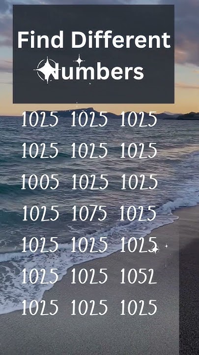 Find Different Numbers | Decode The Puzzle – Brain Teasers, Logic Riddles & Math Challenges ...