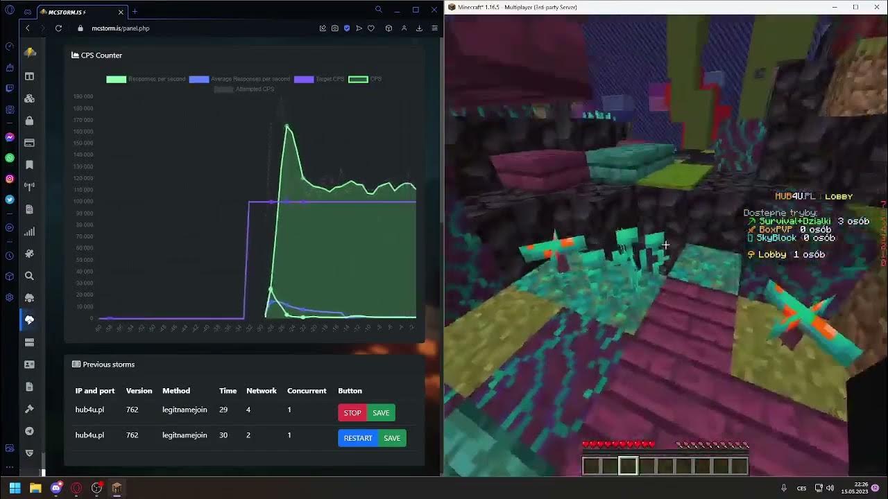 Crashing Random server pt.6 | Mcstorm Alpha plan - YouTube