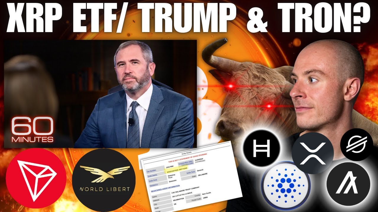 BREAKING: Ripple XRP CEO On 60 Minutes INC!! XRP ETF Listed.. TRON AND ...