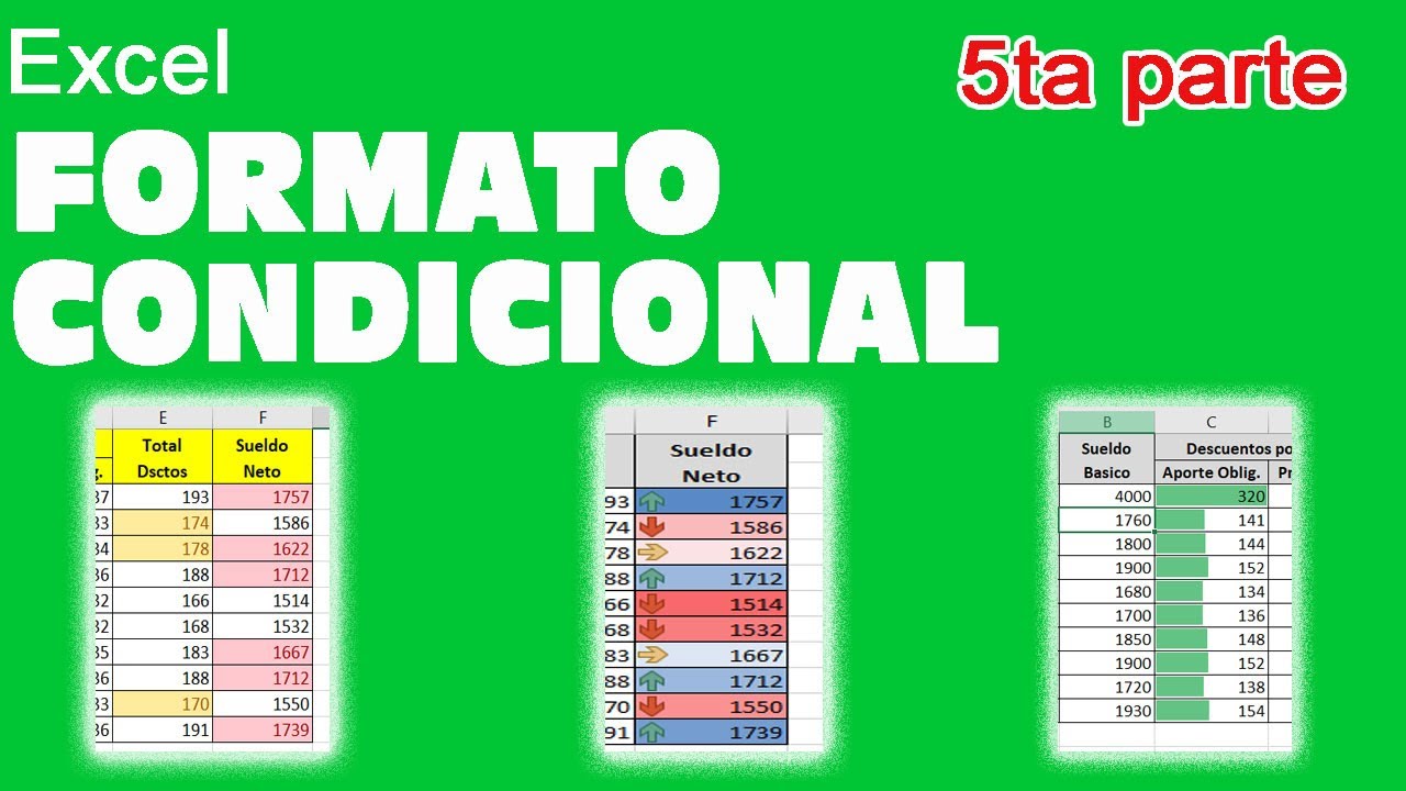 Tutorial excel Formato Condicional curso basico principiantes ejemplos ...