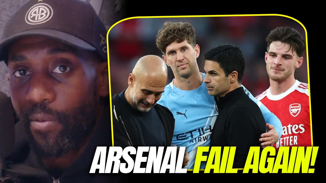 ARSENAL FAIL AGAIN! NEGATIVE ARTETA DRAWS TO CITY - YouTube