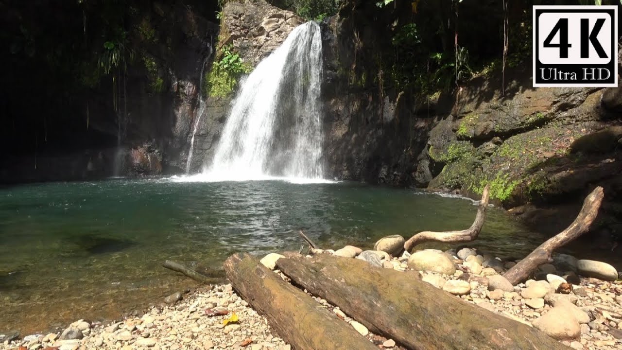 Tropical Waterfall Relaxation - Meditation , Calm , Nature Background ...