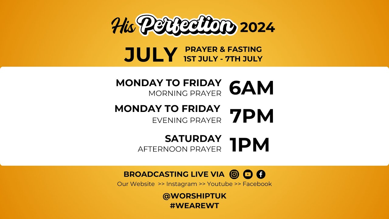 July Morning Prayer & Fasting @6am - July 3, 2024 - #WTOnline - YouTube