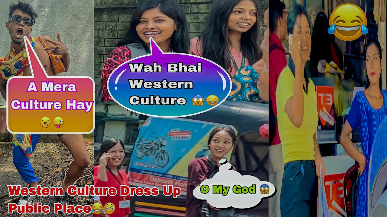 Western Culture | Funny Dress Up Prank In Public 😂 | Cute Girls ...