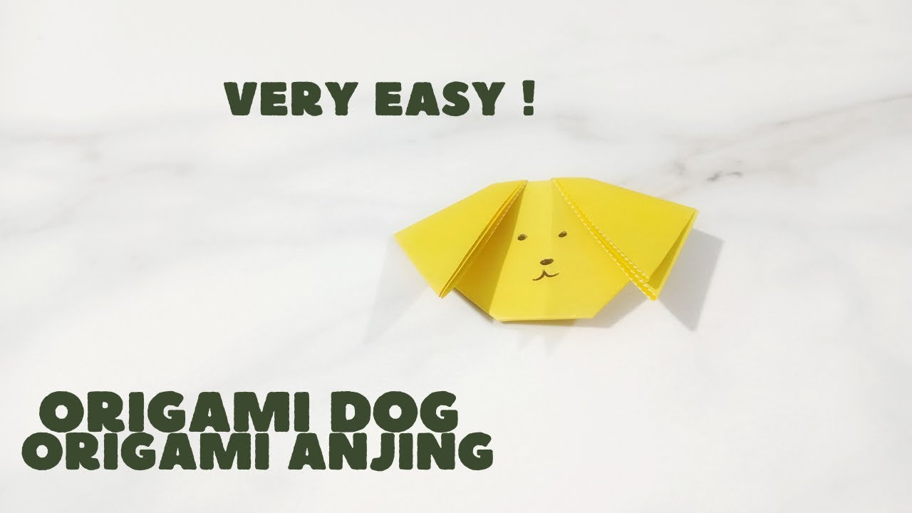 Sangat Mudah – Hanya 2 Menit – Origami Anjing - Cara Membuat Origami ...