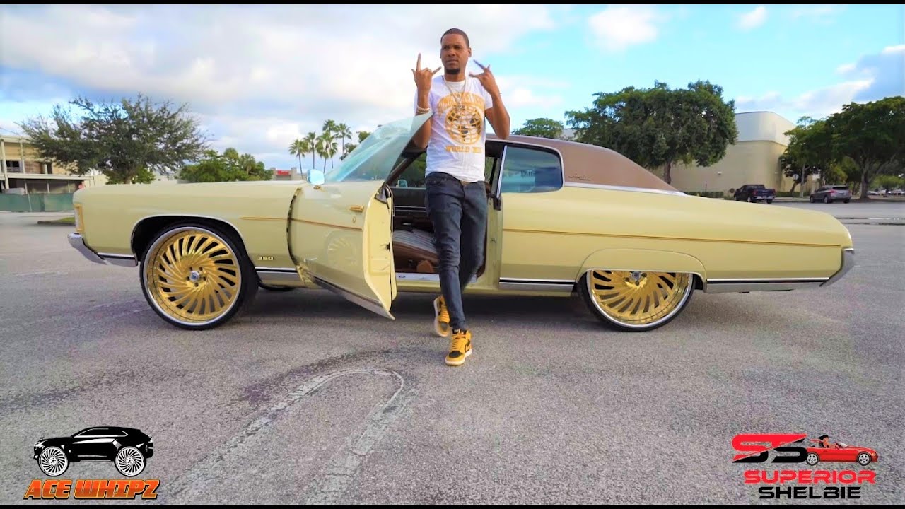 71 Chevy Impala Donk on Gold 26" Asanti Wheels - YouTube