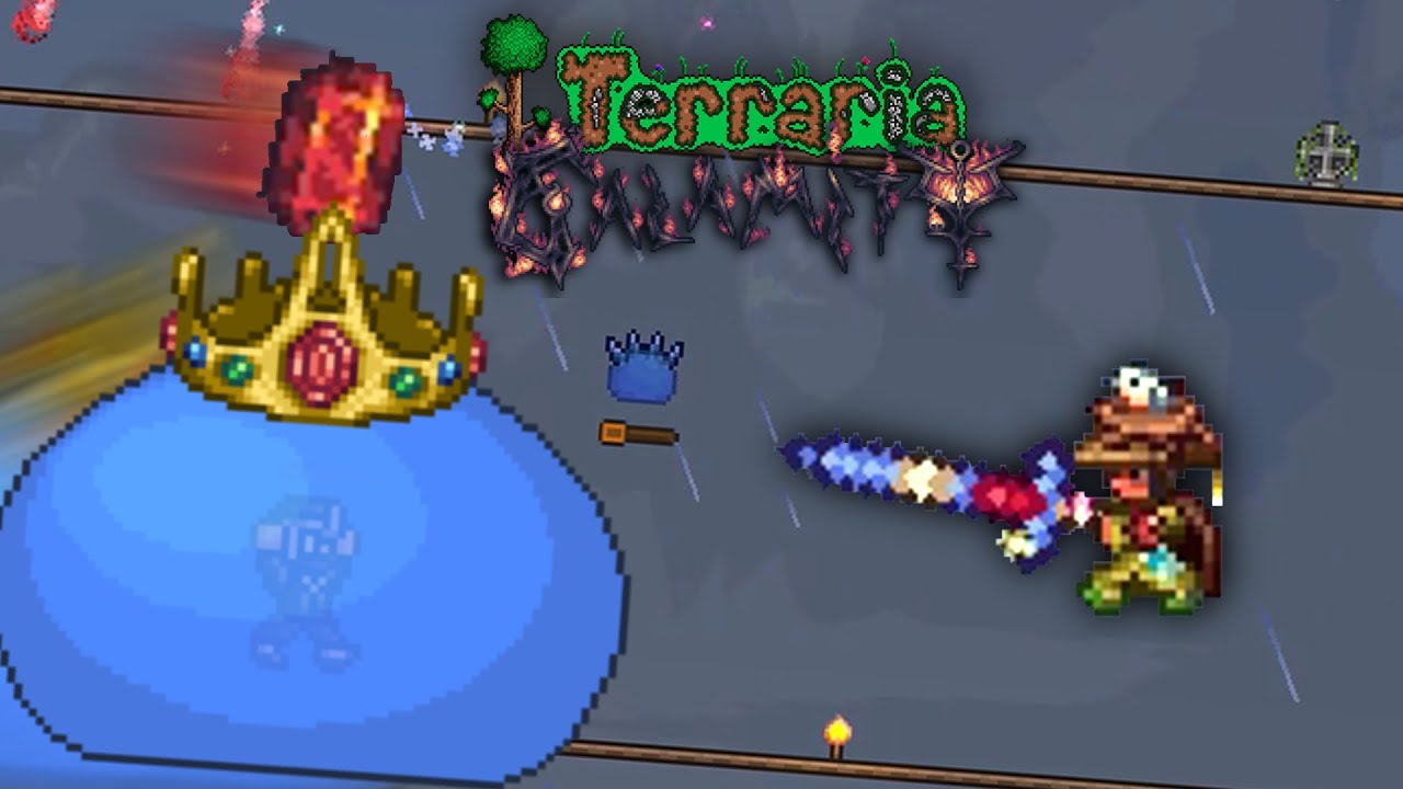 Taking on Calamity Death Mode's King Slime... Calamity Death Mode #2 ...