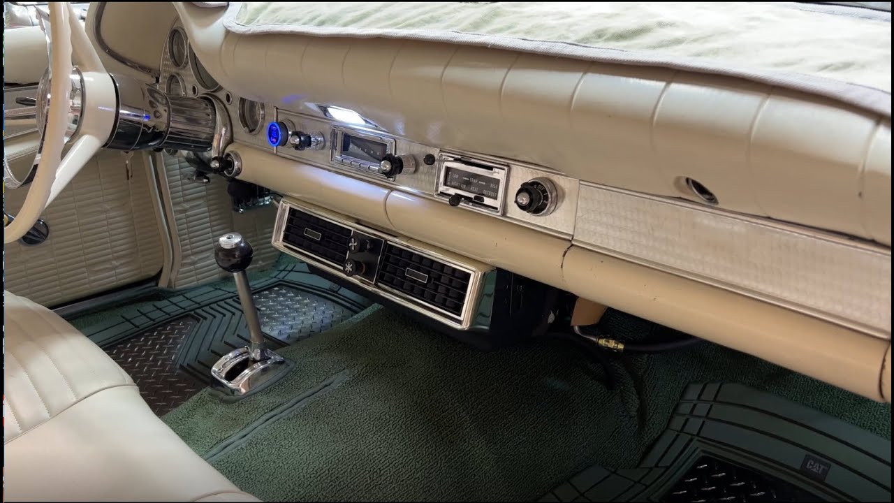 AC system, under dash, installation overview 1957 Ford Thunderbird ...