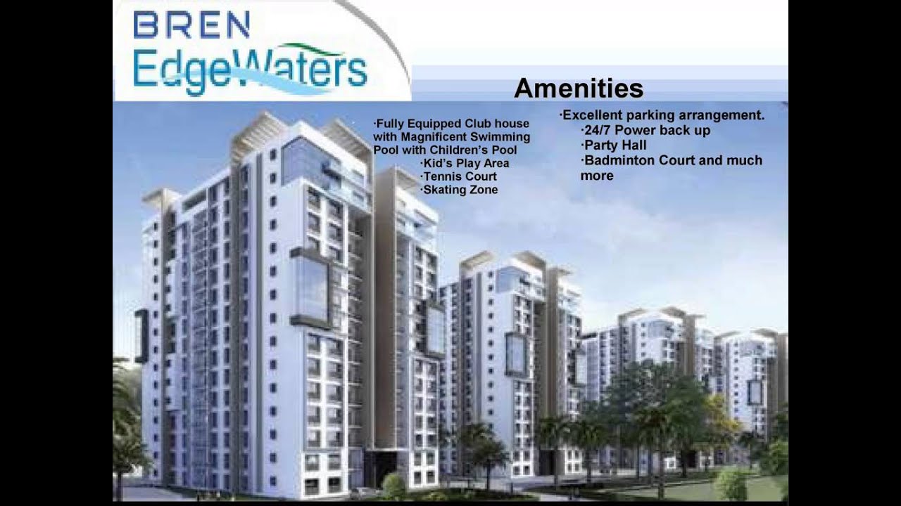 Bren Edge Waters 3BHK Apartments at Sarjapur Roa - YouTube
