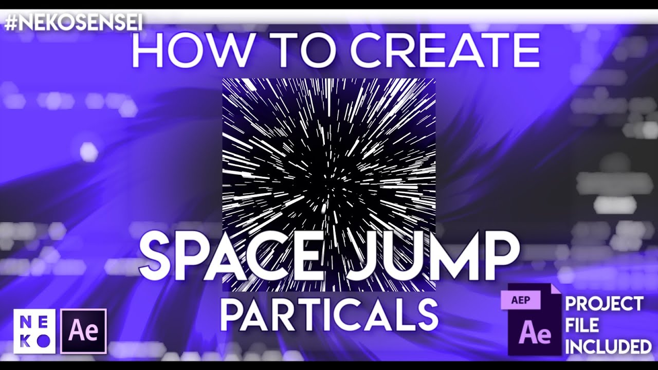 Space Jump Particals {Tutorial} | After Effects | #nekosensei - YouTube
