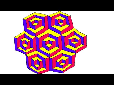Simple and Easy 3D design using dots | 3D Kolam #3d #kolamwithdots ...