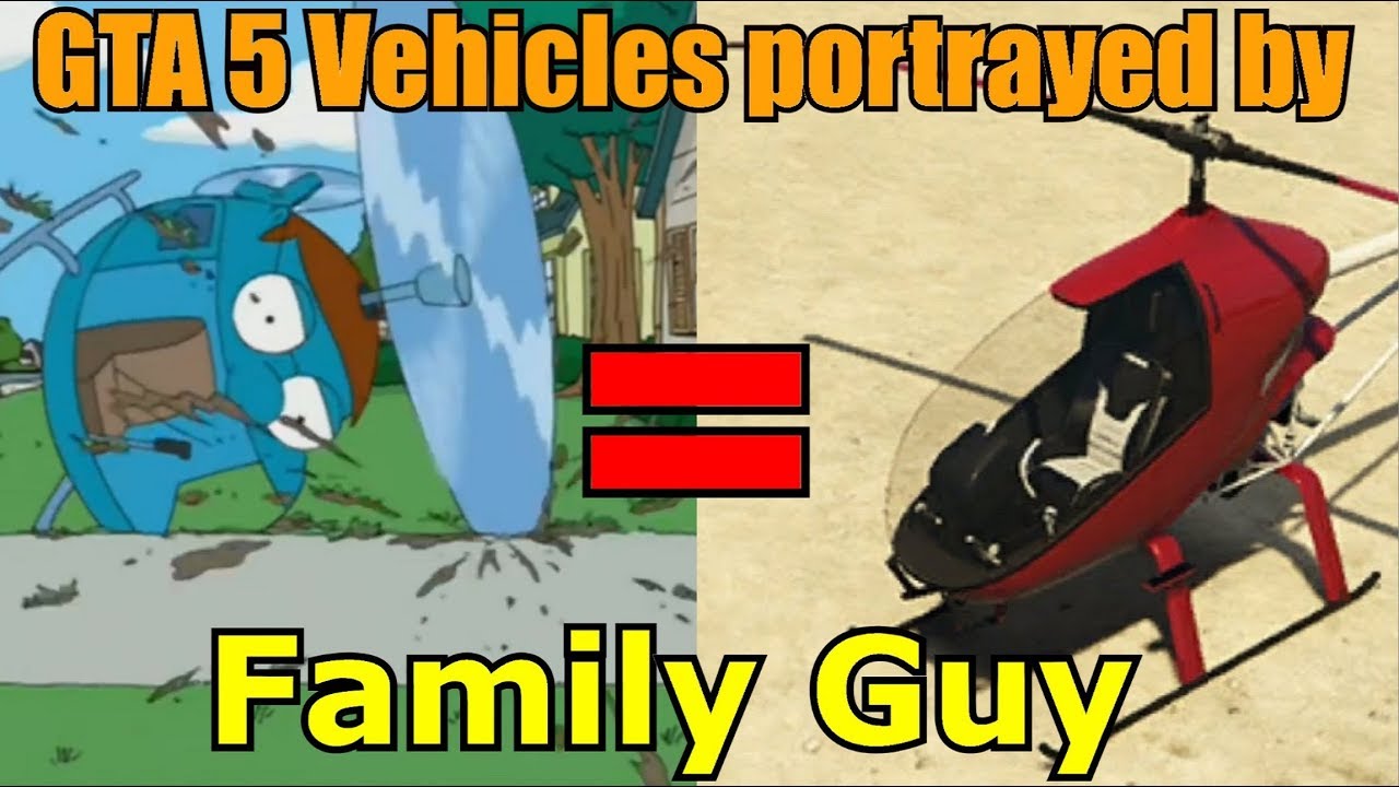 GTA 5 Vehicles portrayed by Family Guy - YouTube