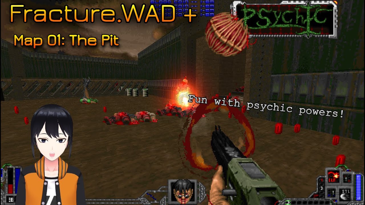 Doom 2 | Fracture.WAD + Psychic | Map 01: The Pit - YouTube