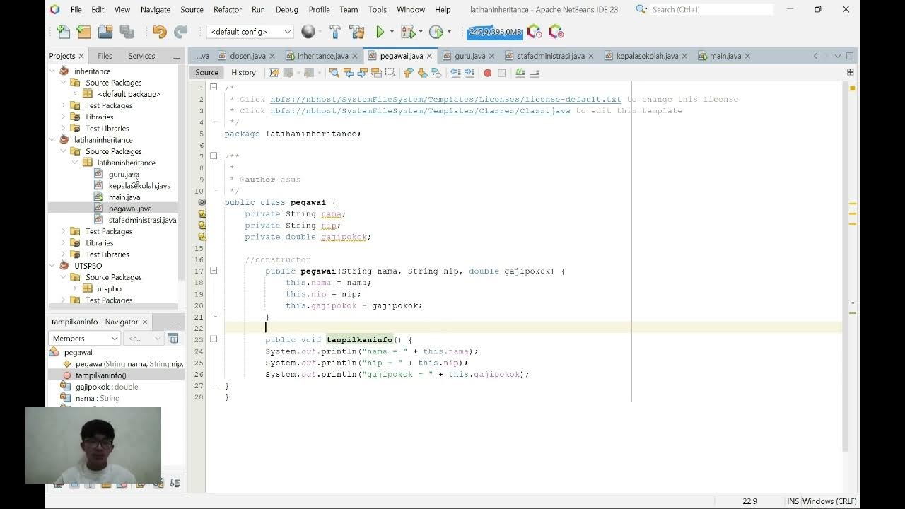 Tugas PBO (Inheritance) - YouTube