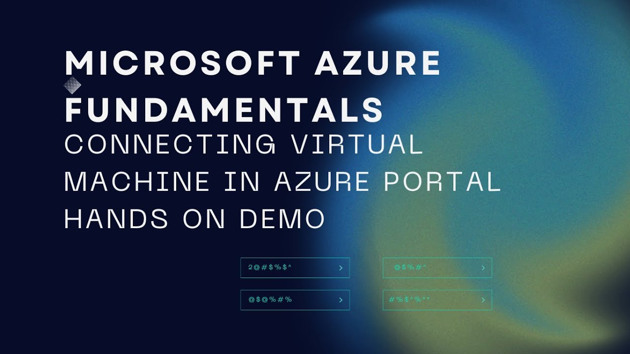 Connecting virtual machine in Azure Portal Hands on Demo | Azure ...
