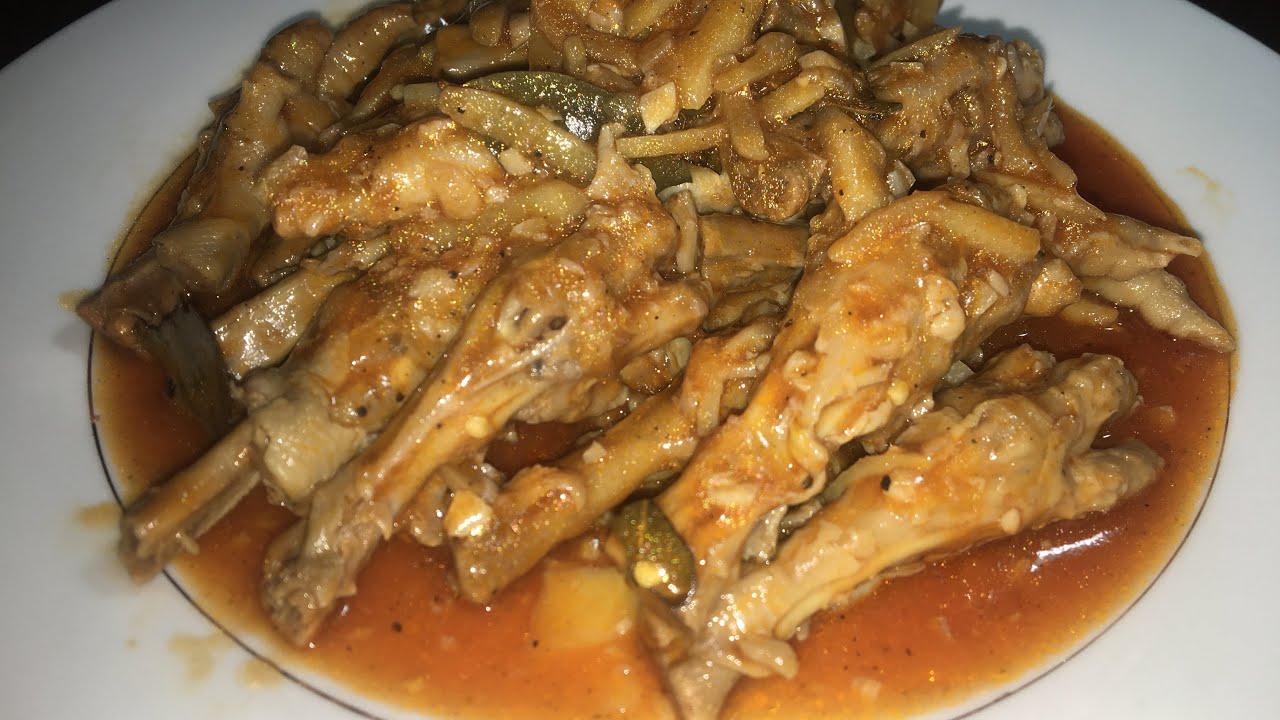 HOW TO COOK YUMMY CHICKEN FEET(Adidas) @Garden & Grammar Part 2 - YouTube
