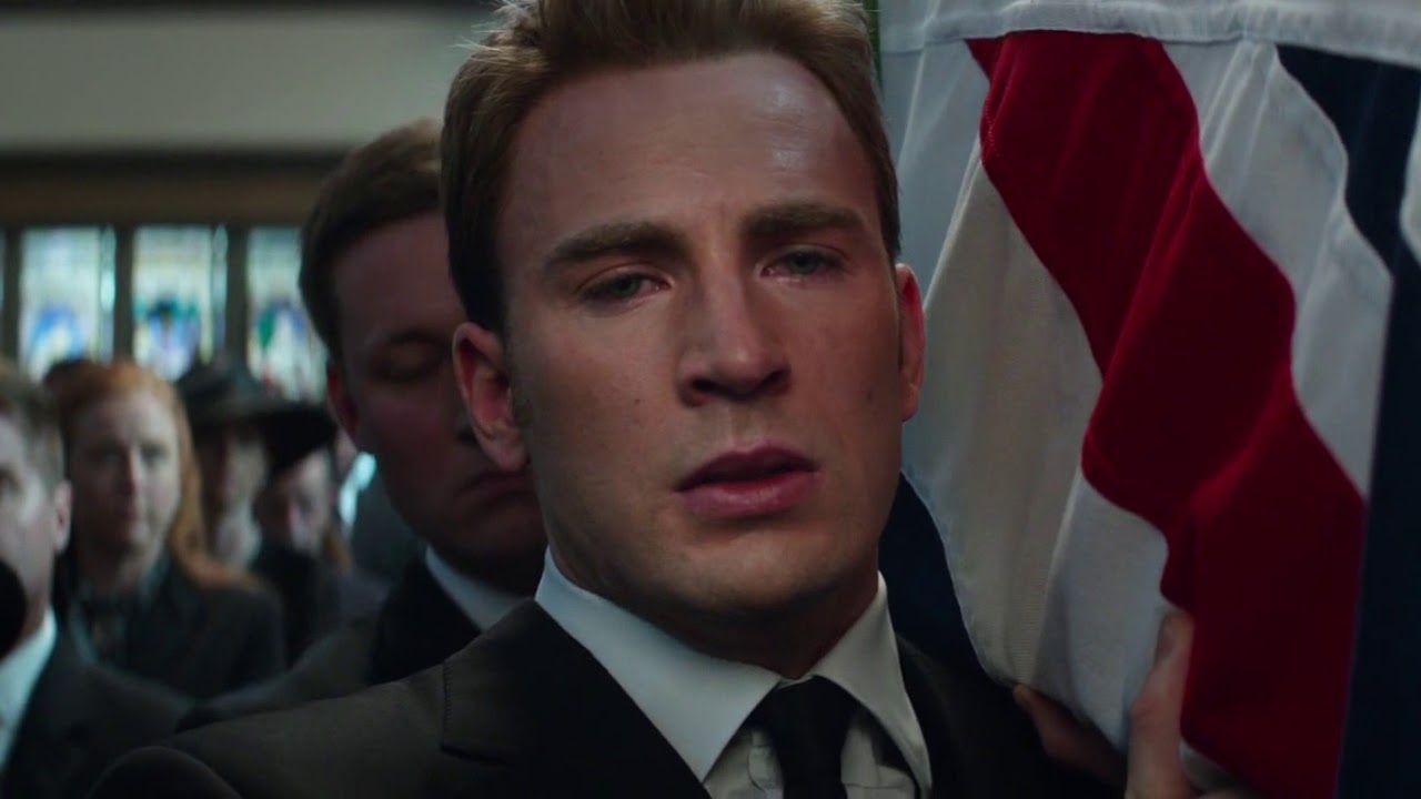 Steve Rogers + Peggy Carter | Steve Attach Peggy's Funeral [ Sad Steve ...