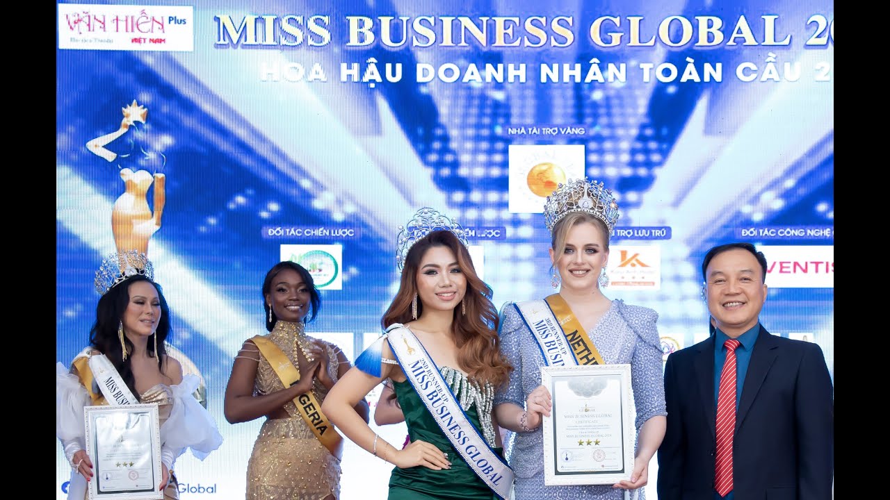 Netherlands was crowned 3'Rd Runner-up Miss Business Global 2024 - YouTube