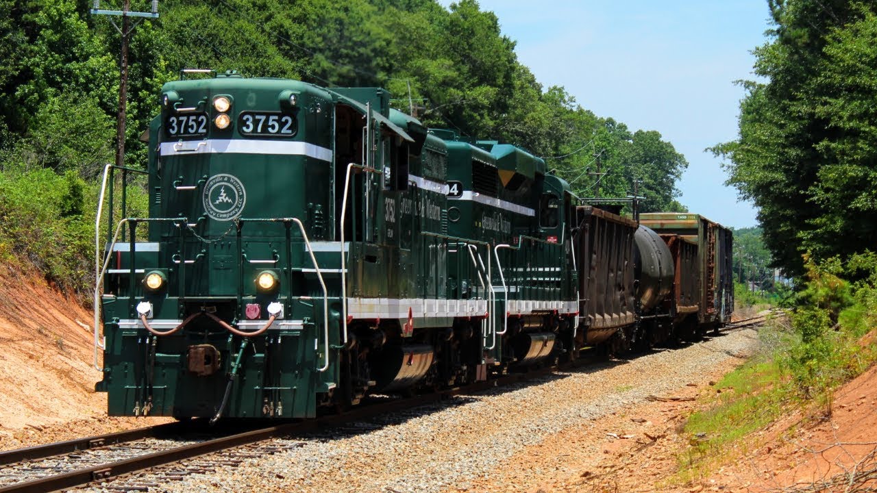 Notch-8: Railfanning the Greenville & Western Railway 7/3/19 - YouTube