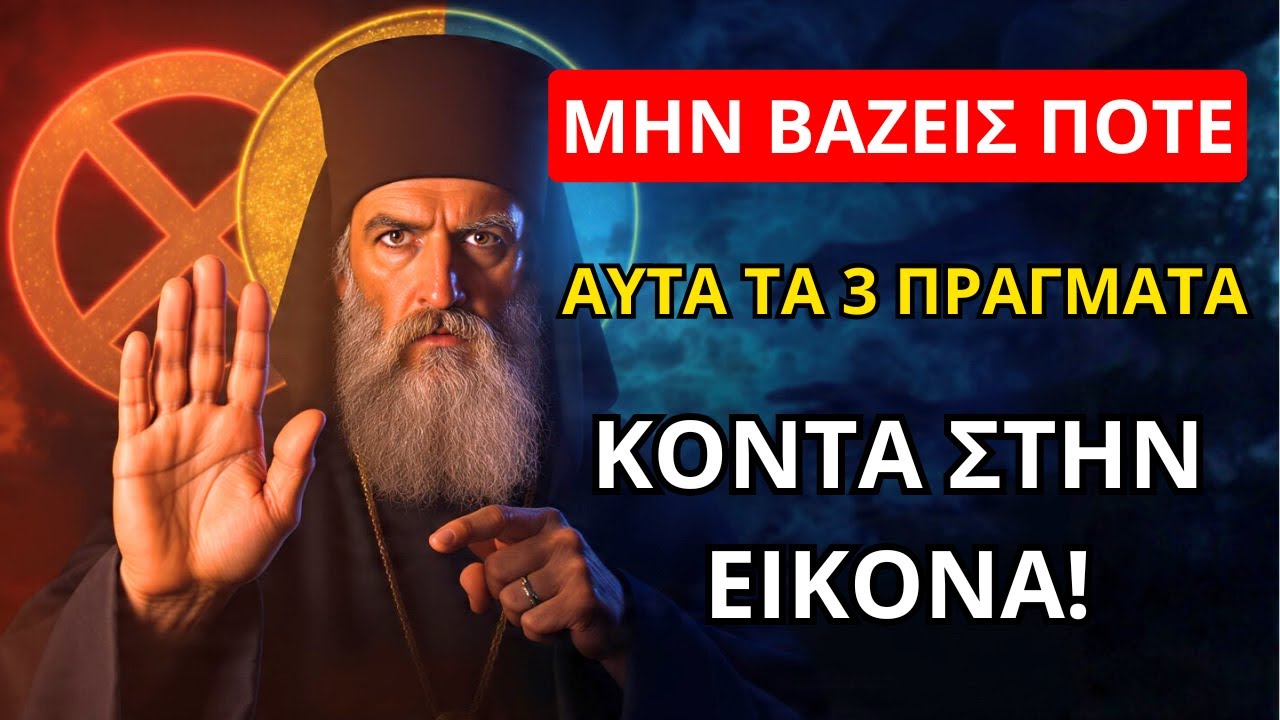 Άγιος Νεκτάριος: ΜΗΝ ΒΑΖΕΙΣ ΠΟΤΕ ΑΥΤΑ ΤΑ 3 ΠΡΑΓΜΑΤΑ ΚΟΝΤΑ ΣΤΗΝ ΕΙΚΟΝΑ ...