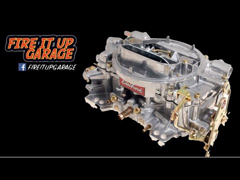 Edelbrock Carburetor REBUILD Performer 4 Barrel Carb- Carter Rebuild ...