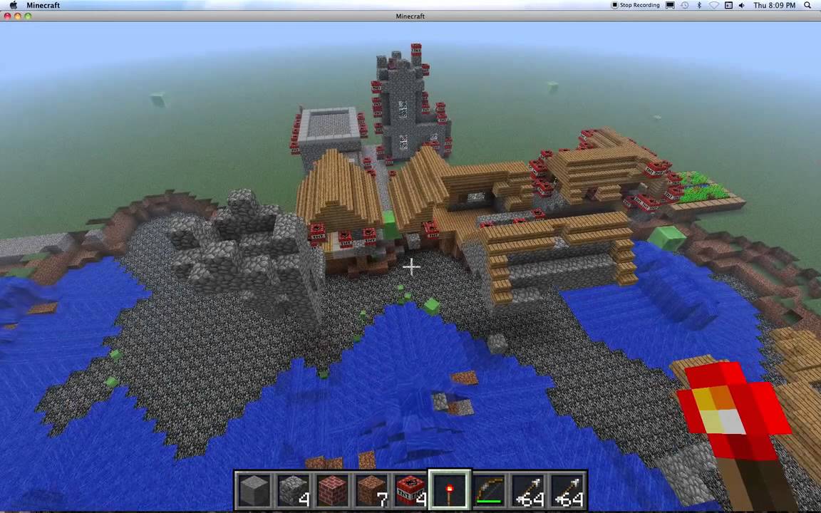 Minecraft Village Explosion - YouTube