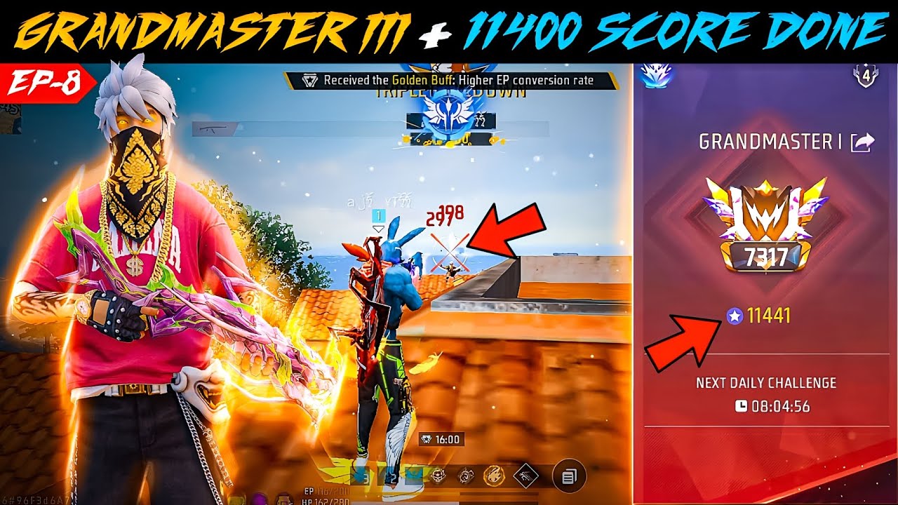 Grandmaster III + 11400 Score Done Solo Grandmaster Hard Pushing 🤯In Br ...