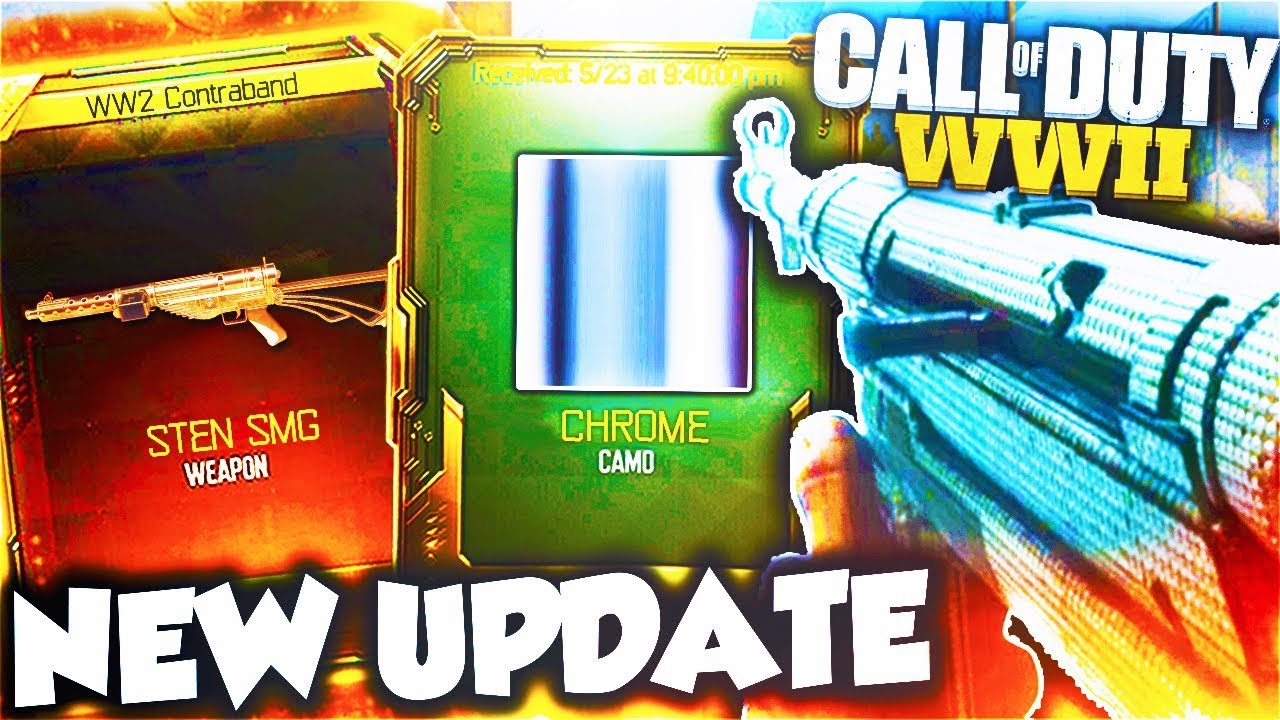 NEW DLC WEAPONS + NEW SECRET "CHROME" CAMO UPDATE in COD WW2! (NEW ...