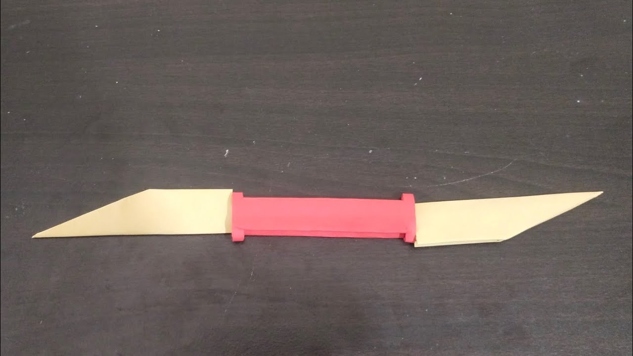 How to fold 2 Face sword Easy #diy #papercraft #origami #howto# ...